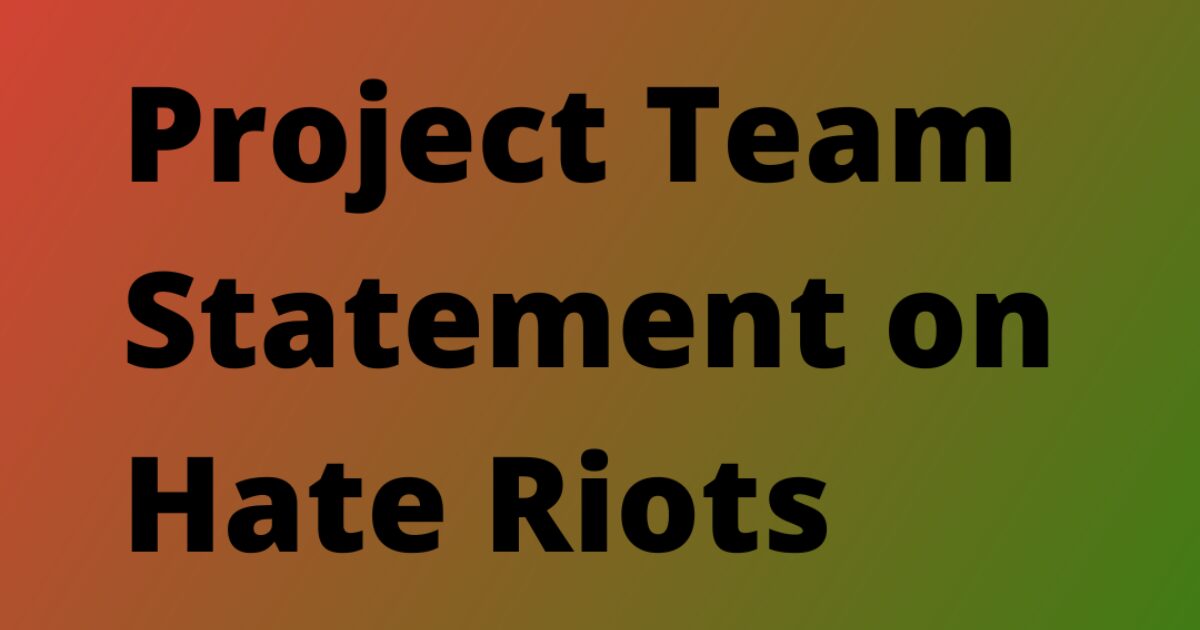 Statement Against Hate Riots | Glasgow Community Food Network (en-GB)